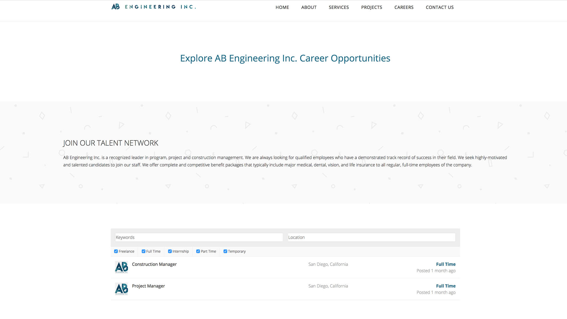 AB Engineering Inc. Website - iConnectEngineers